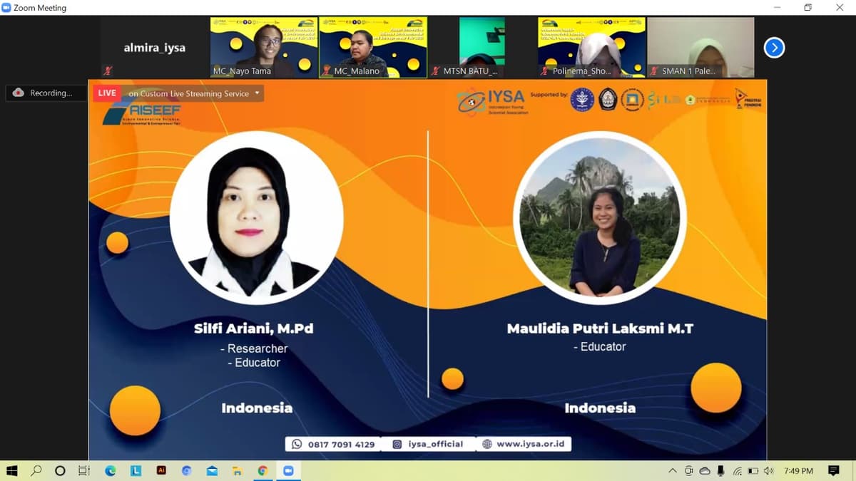 AISEEF - ASEAN INNOVATIVE SCIENCE ENVIRONMENTAL AND ENTREPRENEUR FAIR